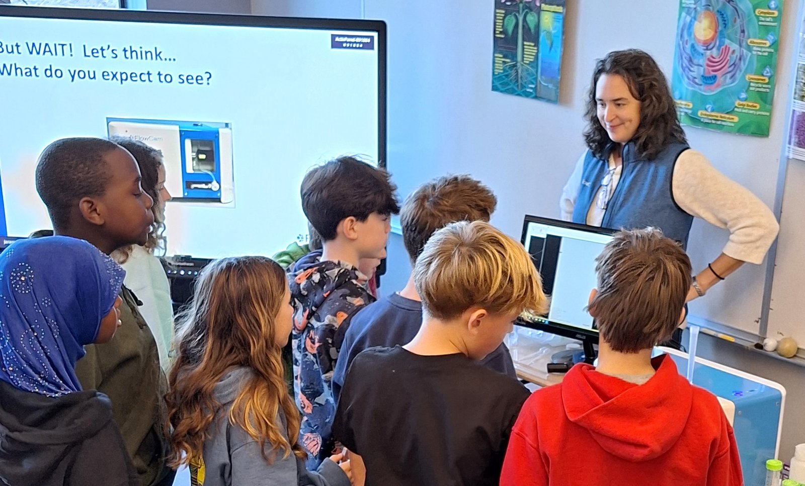 Middle Schoolers Explore FlowCam for Maine Bioscience Week